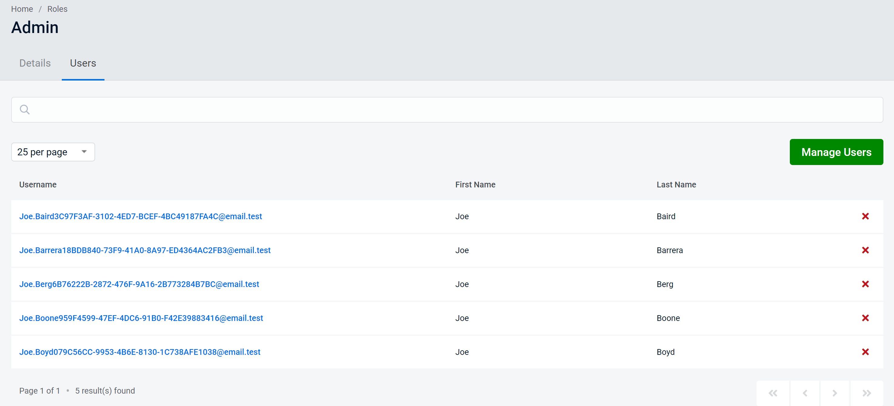 Managing Users in a Role | AdminUI Documentation
